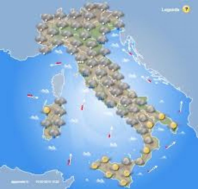 Il tempo: fine settimana di pioggia e nuvole su tutta Italia - Meteo - Abruzzo24ore