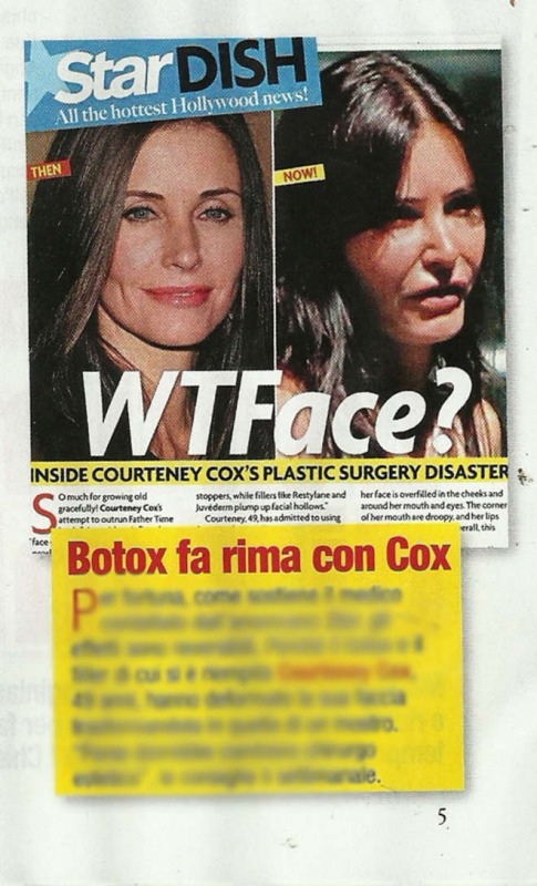 Courteny cox, la Monica di Friends, rovinata dal botox - Cronaca ...