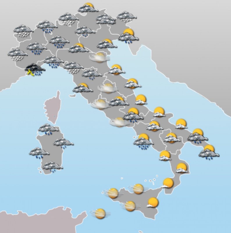 Il tempo: domani piogge e nuvole su tutta la Penisola - Meteo - Abruzzo24ore