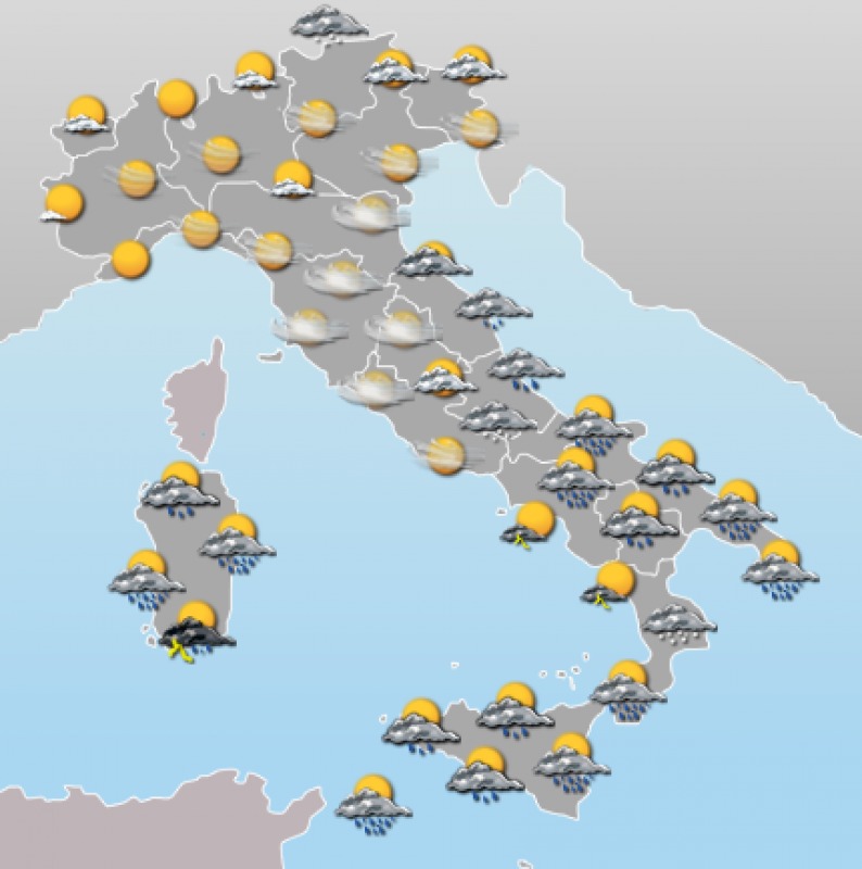 Il tempo: domani nuvole e schiarite, qualche pioggia su centrosud - Meteo - Abruzzo24ore