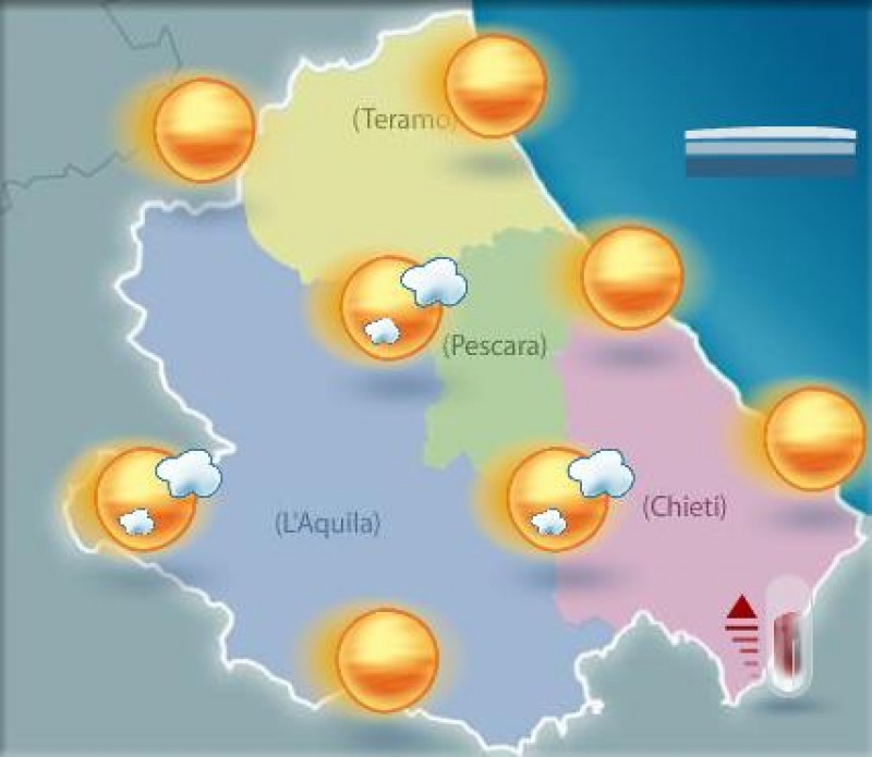 Il tempo domani, sole su nord e centro, qualche nuvola al sud - Meteo - Abruzzo24ore