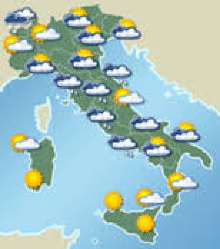 Da domenica pioggia e nuvole su tutta la Penisola, giovedì inizia il caldo - Meteo - Abruzzo24ore