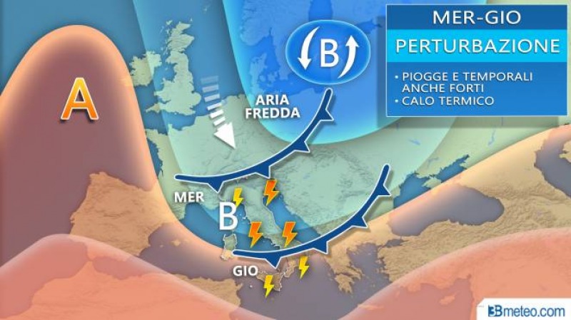 Perturbazione in transito sulla Penisola, temporali e venti forti su diverse regioni - Meteo ...