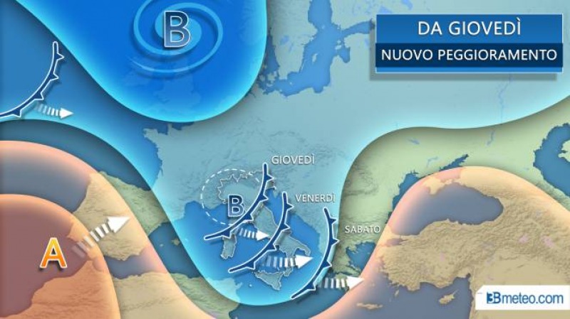 Maltempo, nuova ondata in arrivo sulla Penisola - Meteo Roma - Abruzzo24ore