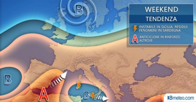 Weekend ancora con piogge, ma da domenica torna l'anticiclone ed il caldo estivo - Meteo Roma ...