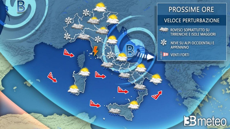 Perturbazioni in transito, ancora Maltempo sulla Penisola, - Meteo Roma - Abruzzo24ore