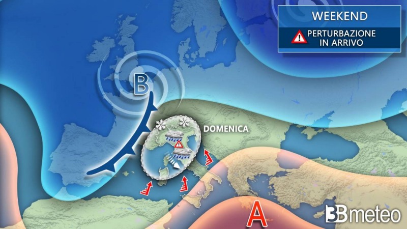 Nuova perturbazione in arrivo nel WEEKEND sulla Penisola - Meteo Roma - Abruzzo24ore
