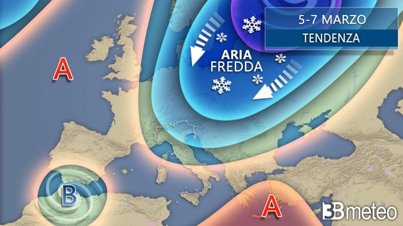 Ancora clima primaverile sulla Penisola, ma nel fine settimana torna aria instabile e fredda ...