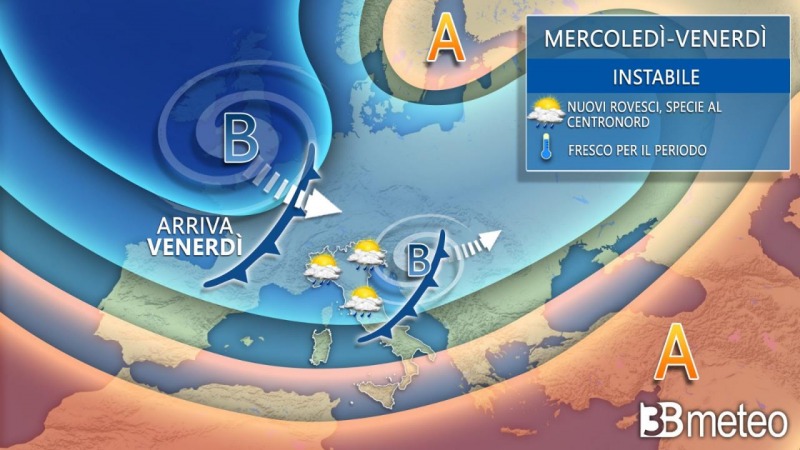 Perturbazione ancora sulla Penisola, piogge e temporali previsti per tutta la settimana - Meteo ...