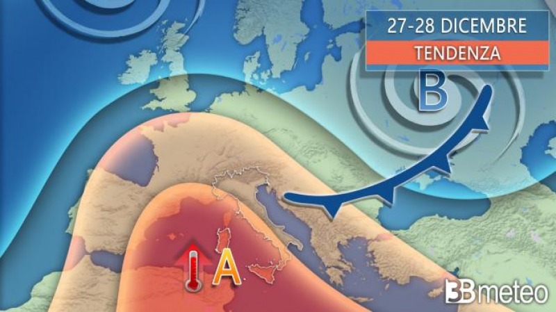Settimana di Natale il tempo previsto sulla Penisola - Meteo Roma - Abruzzo24ore