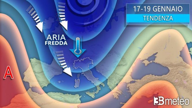 Prossima settimana aria artica, vento forte, pioggia, freddo e neve a bassa quota - Meteo Roma ...