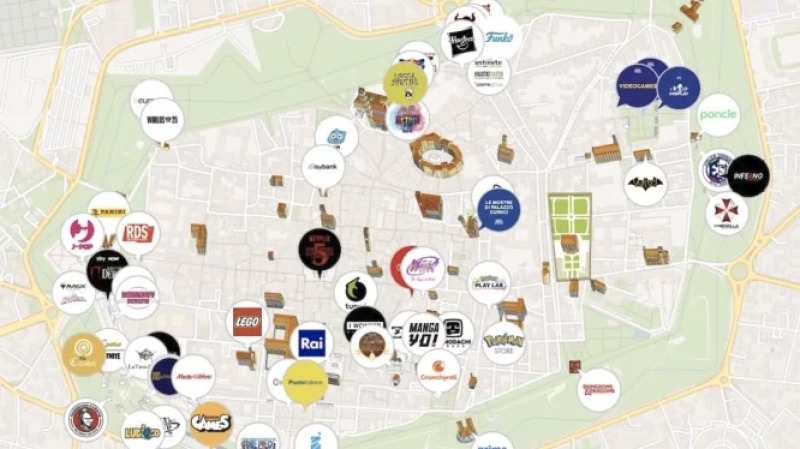 Mappa interattiva ufficiale: orientati a Lucca Comics & Games 2025 in ...