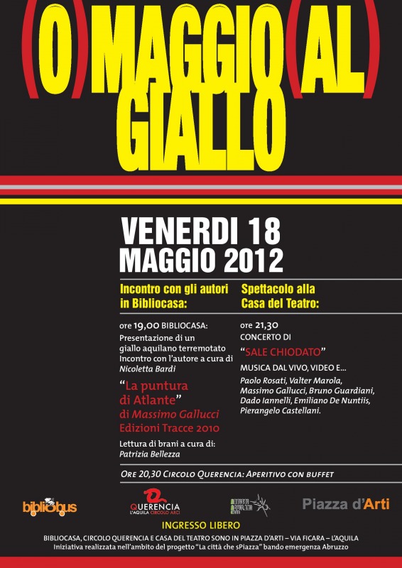 Omaggio al giallo: alla Bibliocasa "La puntura di Atlante", il thriller ...