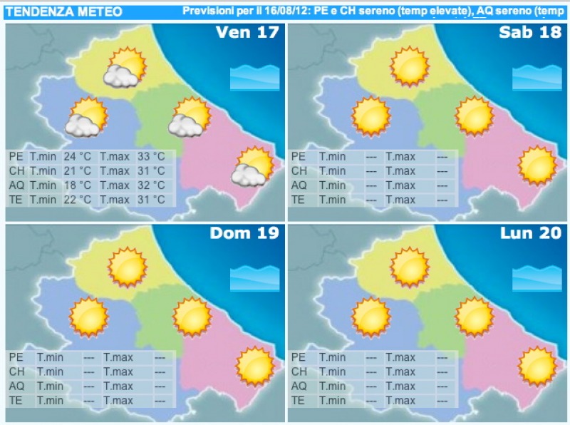 Allerta meteo: Sole e caldo su tutto l'Abruzzo - Cronaca L'Aquila ...