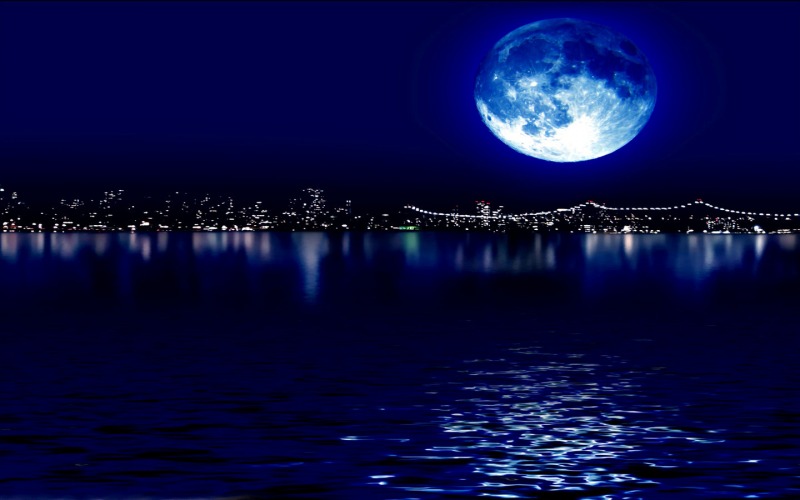 Questa sera la Luna blu, il fenomeno si ripresenterà nel luglio 2015 ...